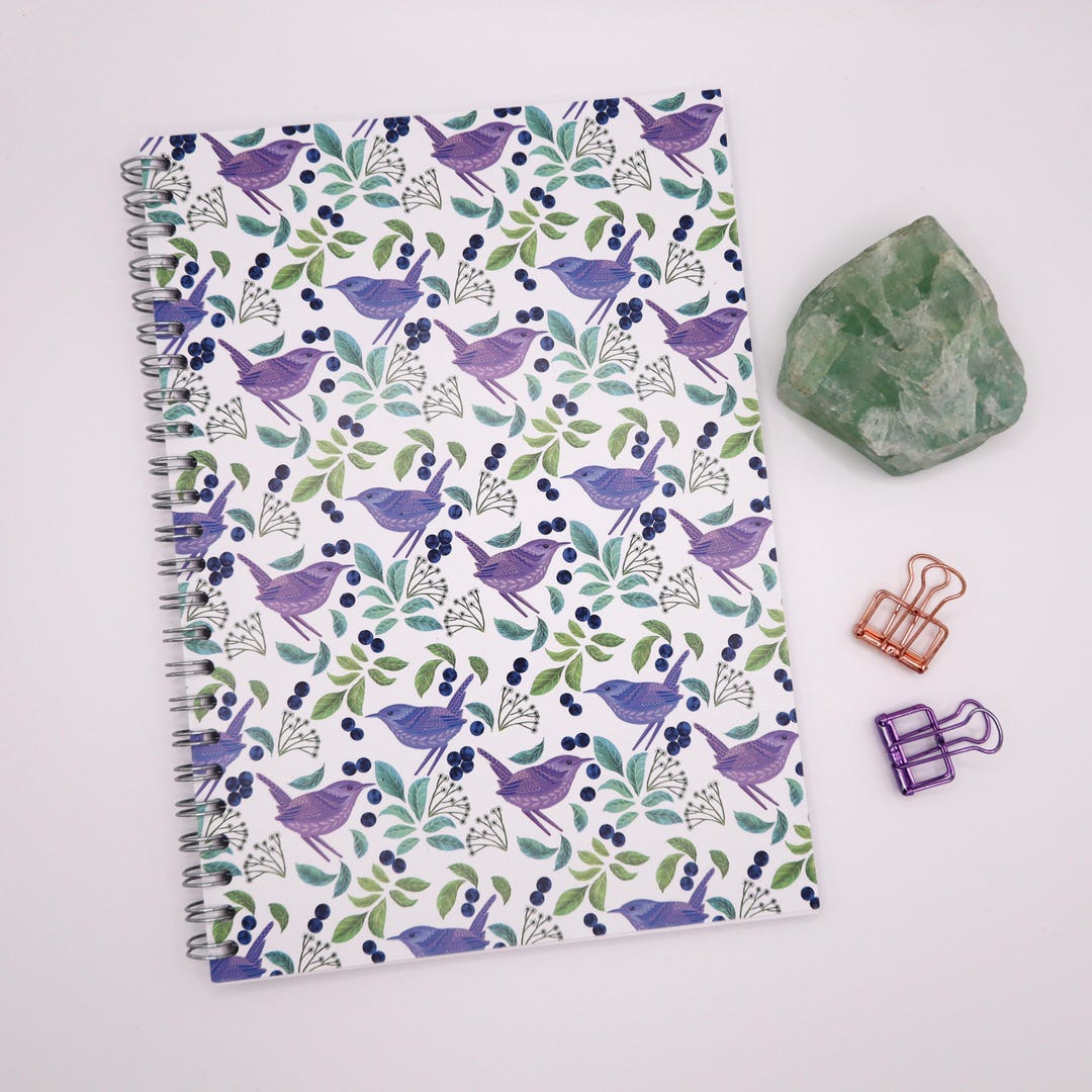 A5 Notebook - Wren Design - by Wendy Andrew Painting Dreams - Etsy ...