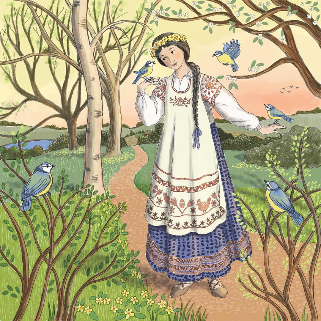 The Song of Spring - Print by Wendy Andrew Painting Dreams - Etsy