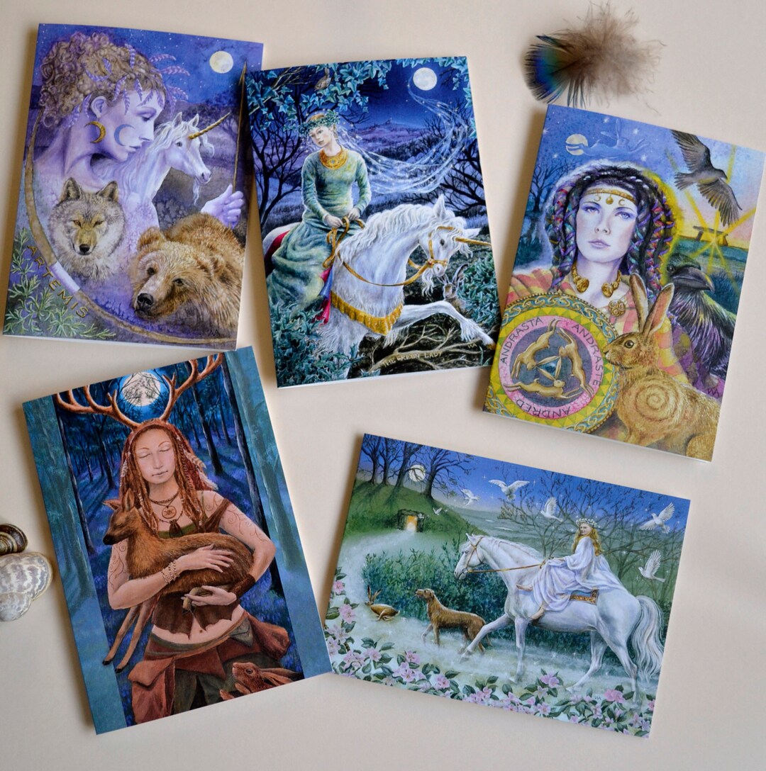 Lady of the Woods and Wild Places Card Pack by Wendy Andrew - Etsy