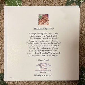 The Holly King Greetings Card by Wendy Andrew - Etsy UK