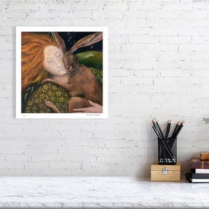 Hare Huggle - Limited Edition Print by Wendy Andrew Painting Dreams - Etsy