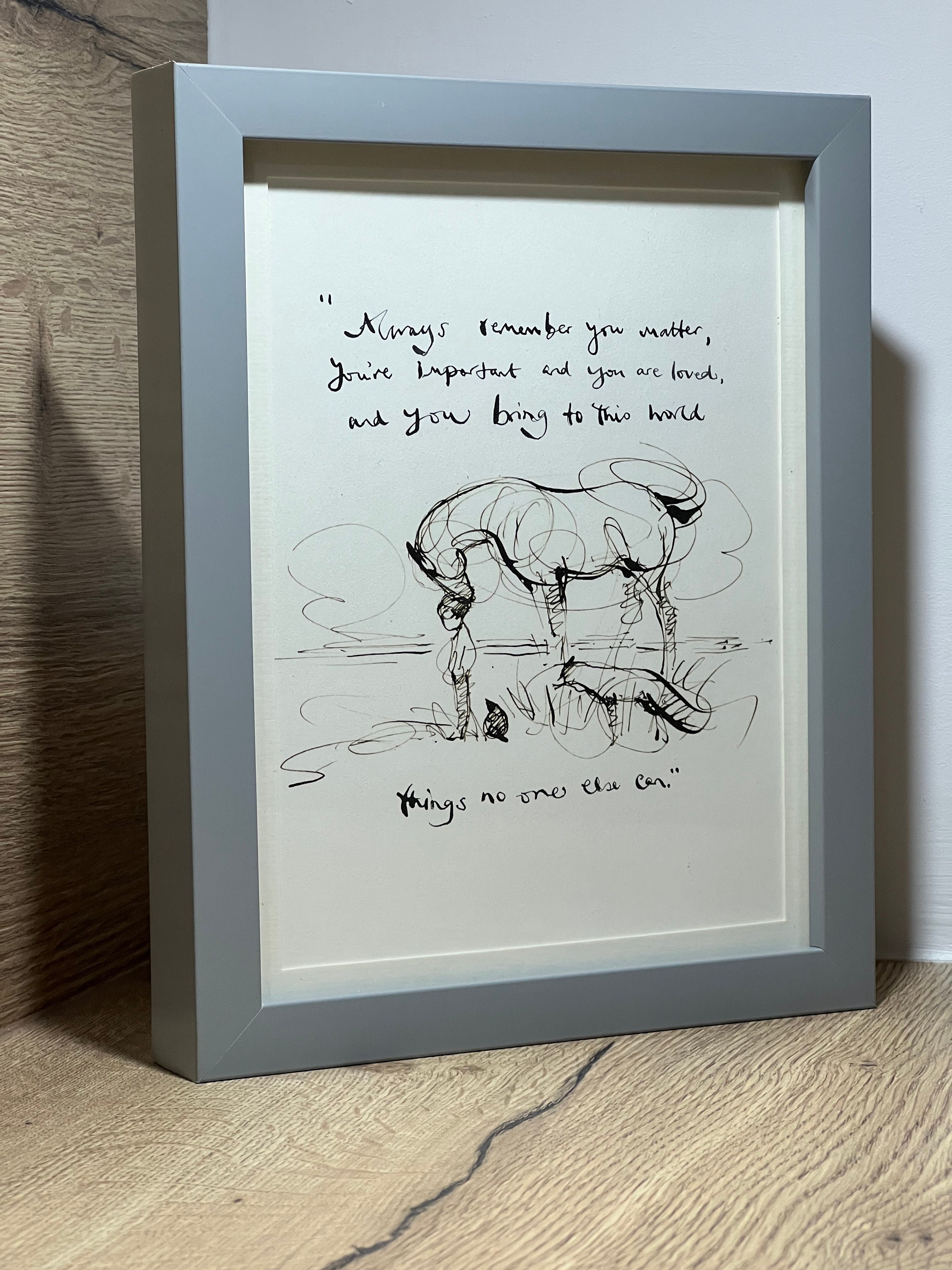 Always Remember You Matter Youre Important & Loved Framed - Etsy UK