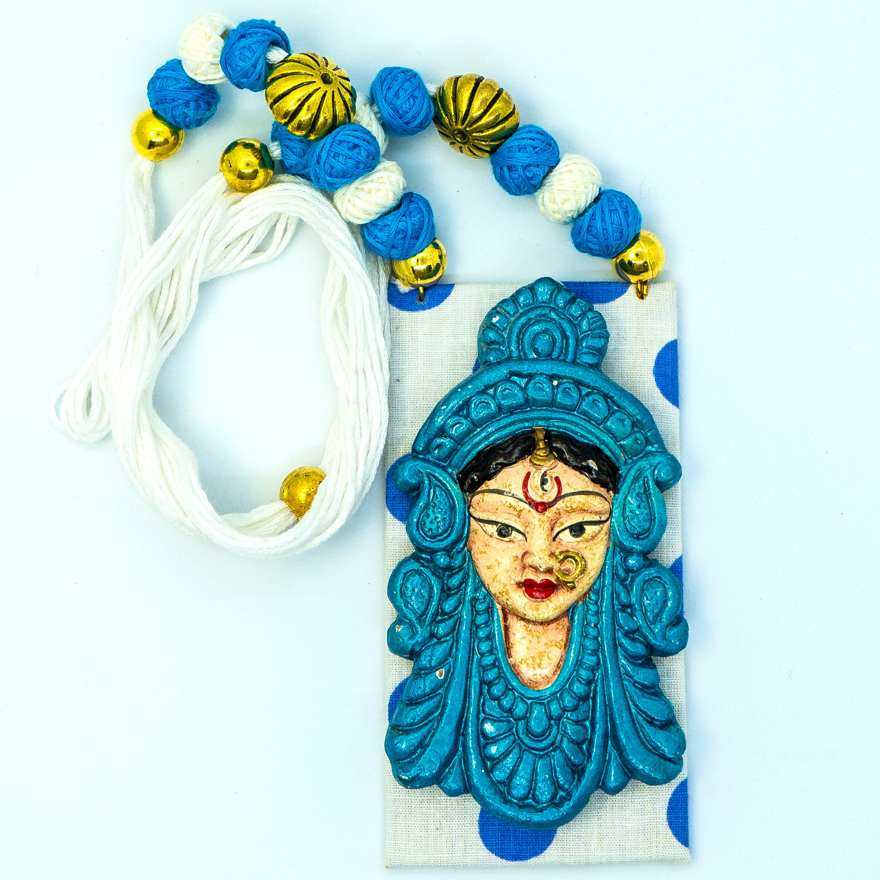Terracotta Temple Jewelry Durga Face Essential Ethnic - Etsy