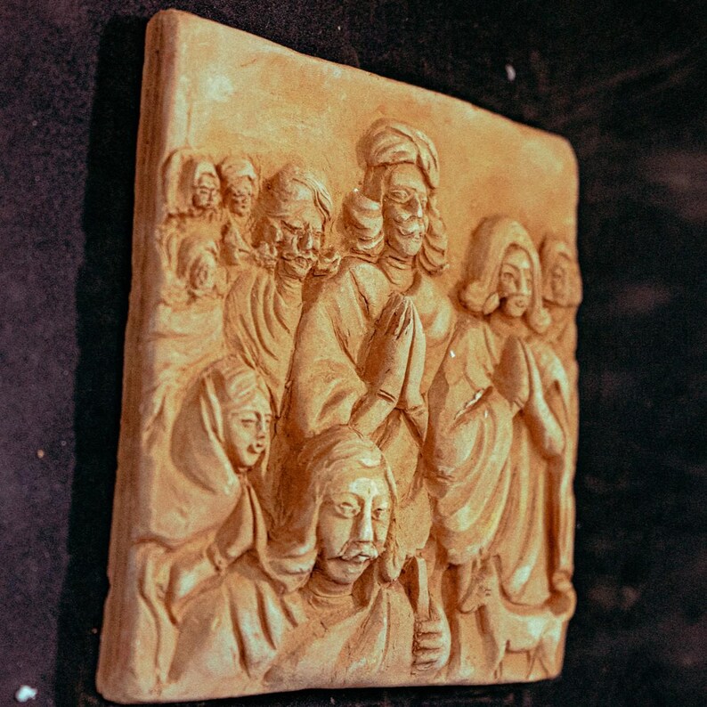 Handmade Terracotta Tiles Depicting Scenes of Mahabharat series 1 Set ...