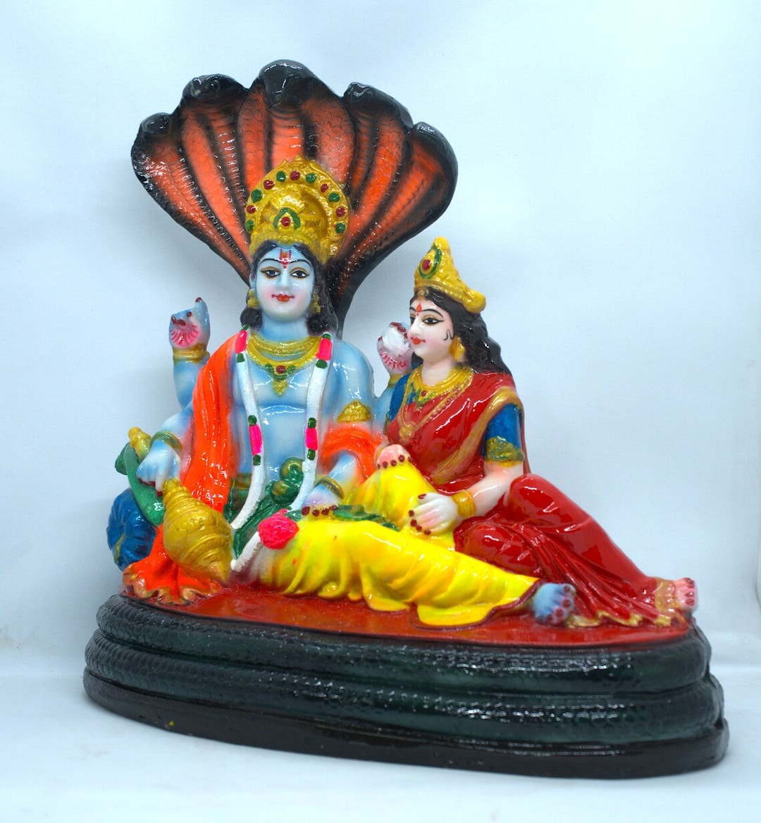 Indian Sculpture Hand Made Marble Stone Vishnu Lakshmi Narayan in ...
