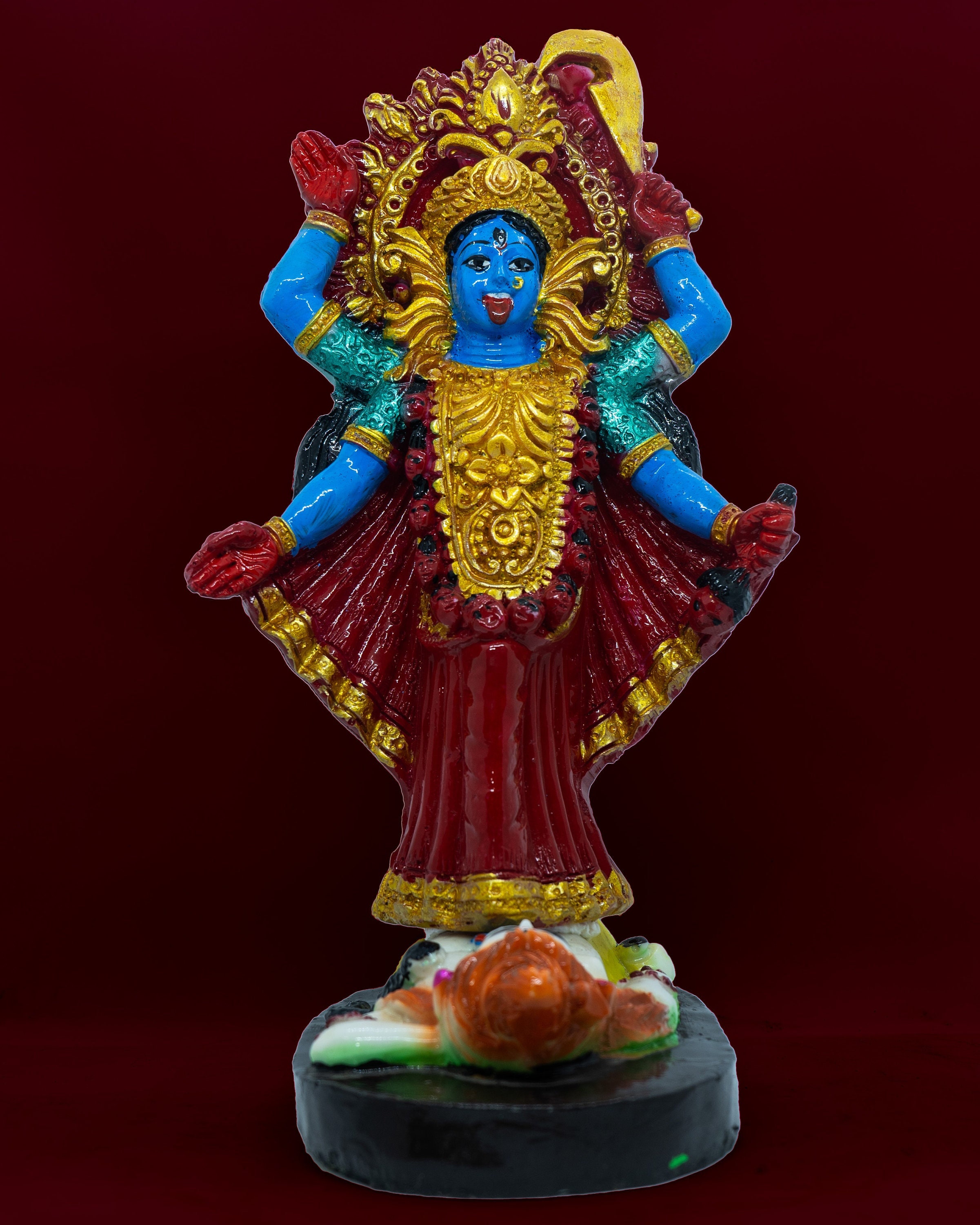 Marble Bengali Maa Shyama Kali Murti - Dakshineswar Dakshina Kali ...