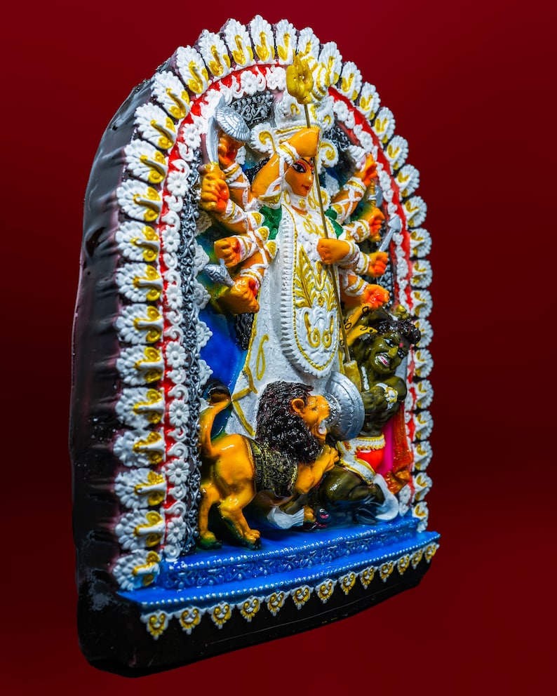 Bengal Mahisasurmardini Durga Statue in Daker Saj India Hindu Goddess ...