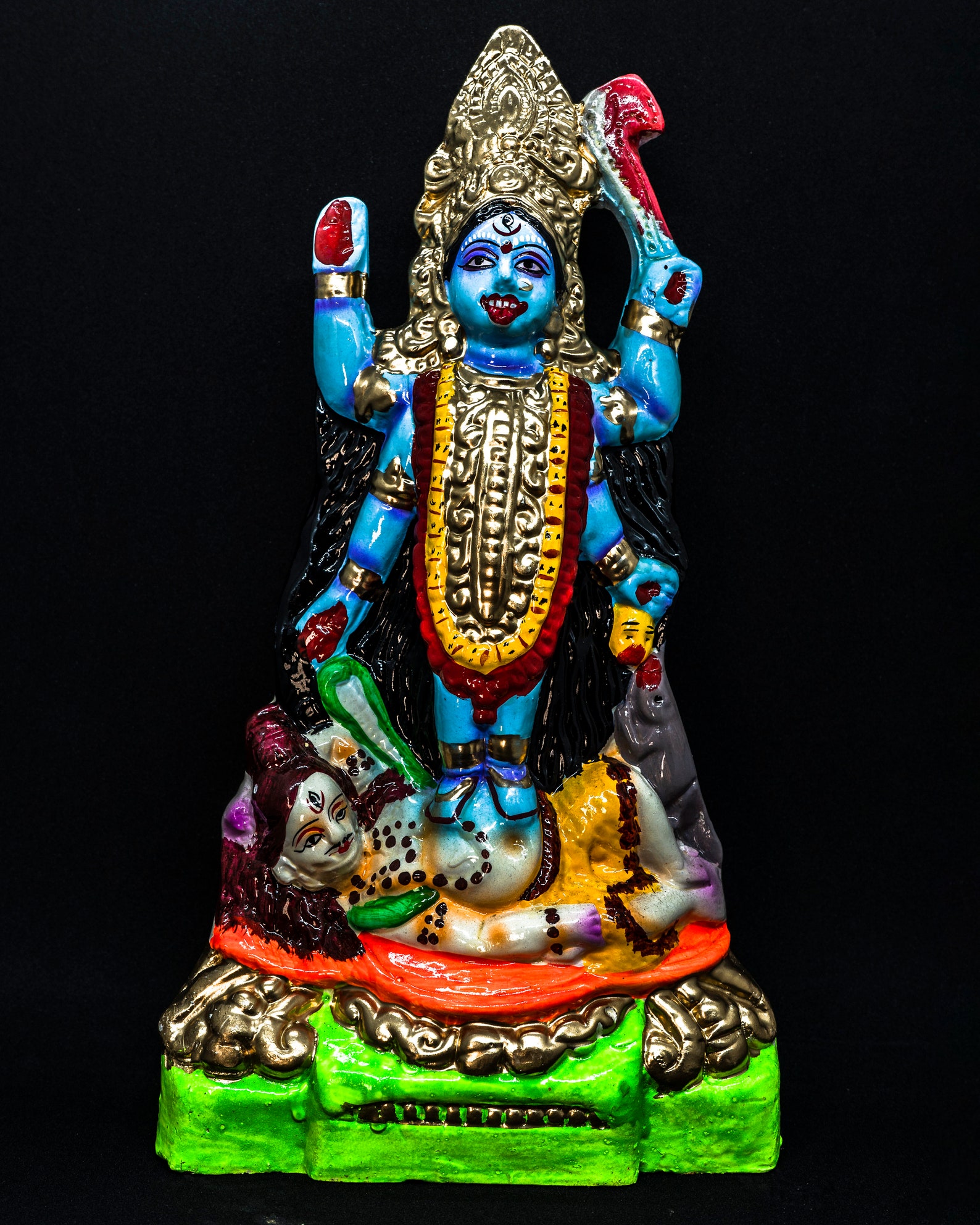 Standing Dakshina Kali Ma Statue Handmade A Vintage Art Form - Etsy
