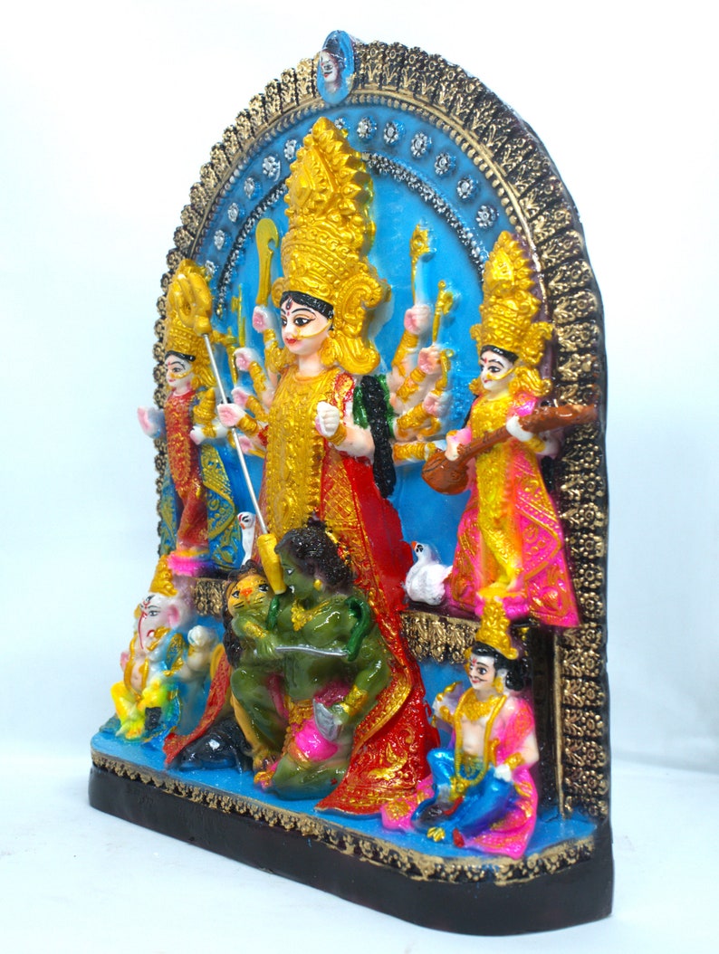 Durga Maa Statue With Family Mahishasura Mardini Maa Durga Protima ...