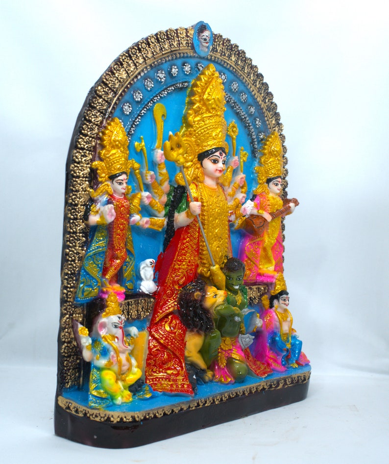 Durga Maa Statue With Family Mahishasura Mardini Maa Durga Protima ...