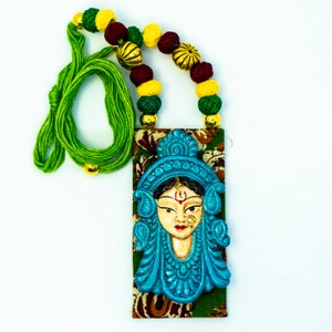 Terracotta Temple Jewelry Durga Face - Essential Ethnic Jewellery for ...