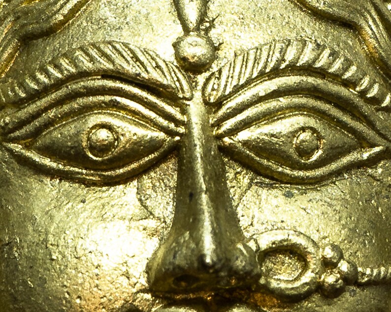 Maa Durga Face Handmade Indian Brass Figurine Hindu Goddess Dokra ...