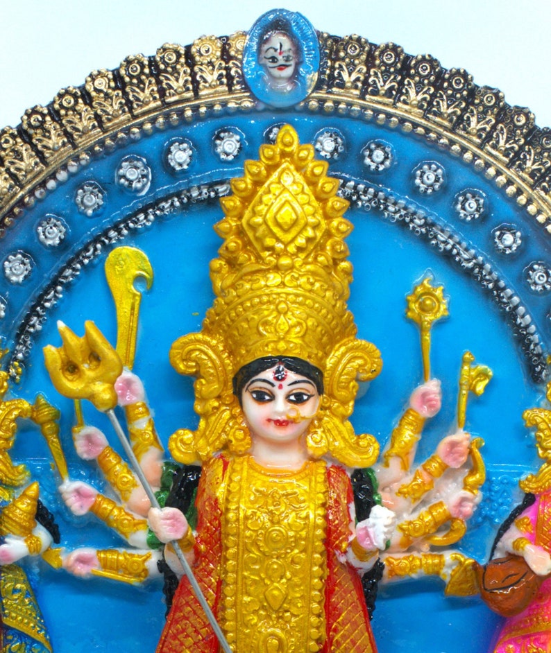 Durga Maa Statue With Family Mahishasura Mardini Maa Durga Protima ...