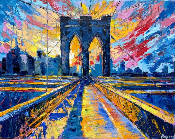 Brooklyn Bridge Oil Painting