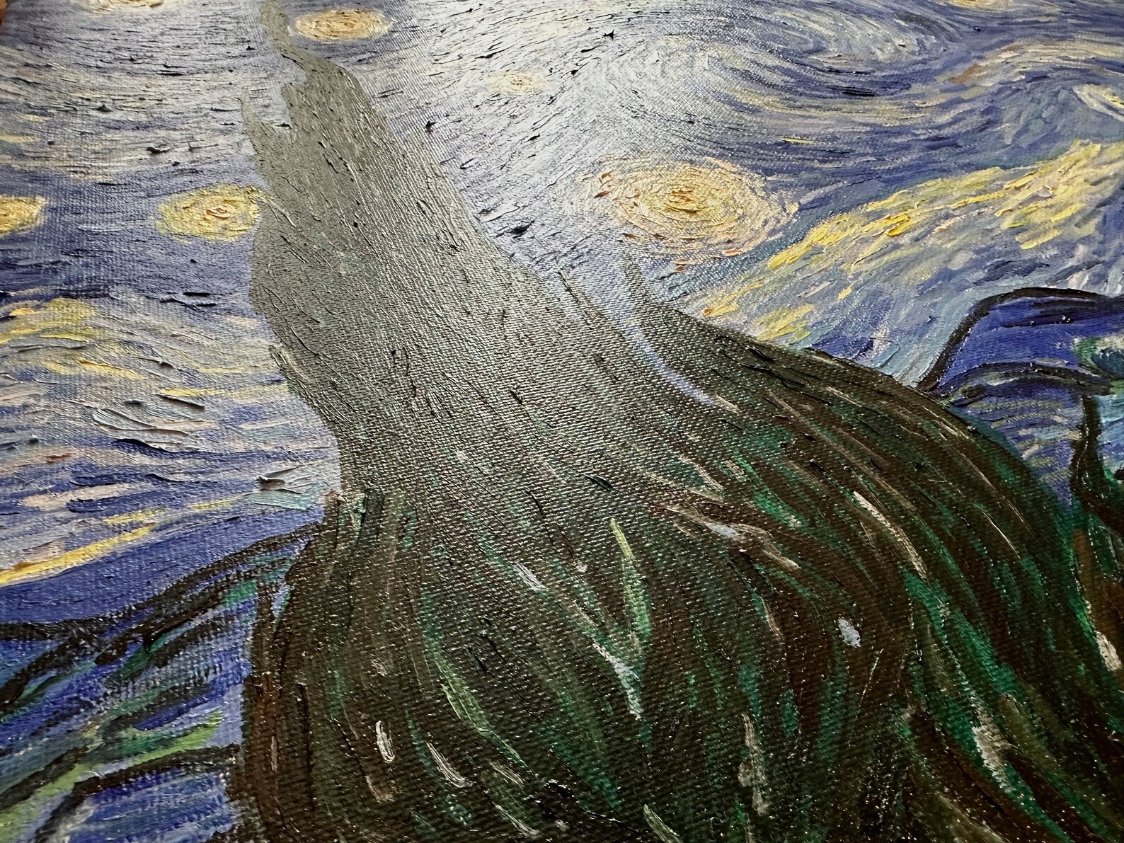 Starry Night - Vincent Van Gogh 18"x28" Hand-painted Oil Painting ...