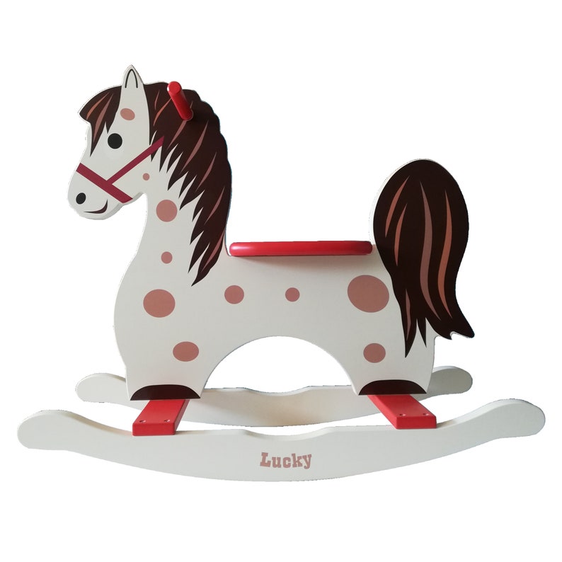 Rocking Horse for Baby, Wooden Rocking Horse for Toddlers, Gift Idea ...