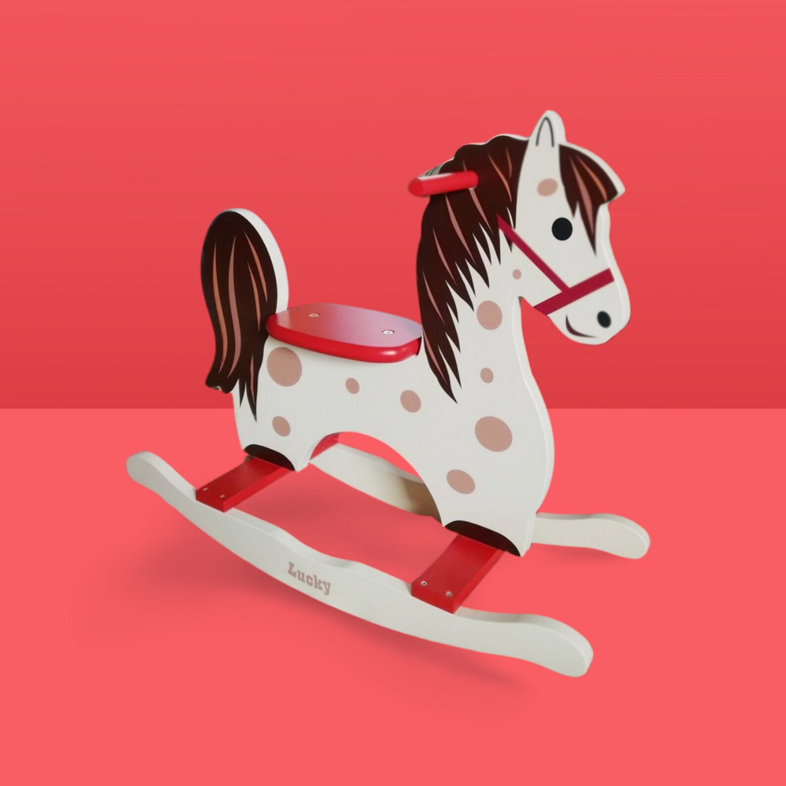 Rocking Horse for Baby, Wooden Rocking Horse for Toddlers, Gift Idea ...