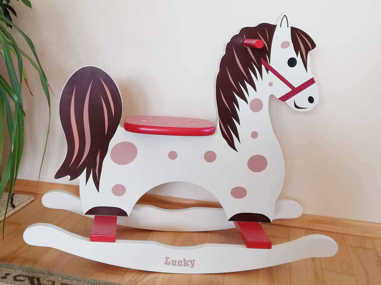 Rocking Horse for Baby, Wooden Rocking Horse for Toddlers, Gift Idea ...