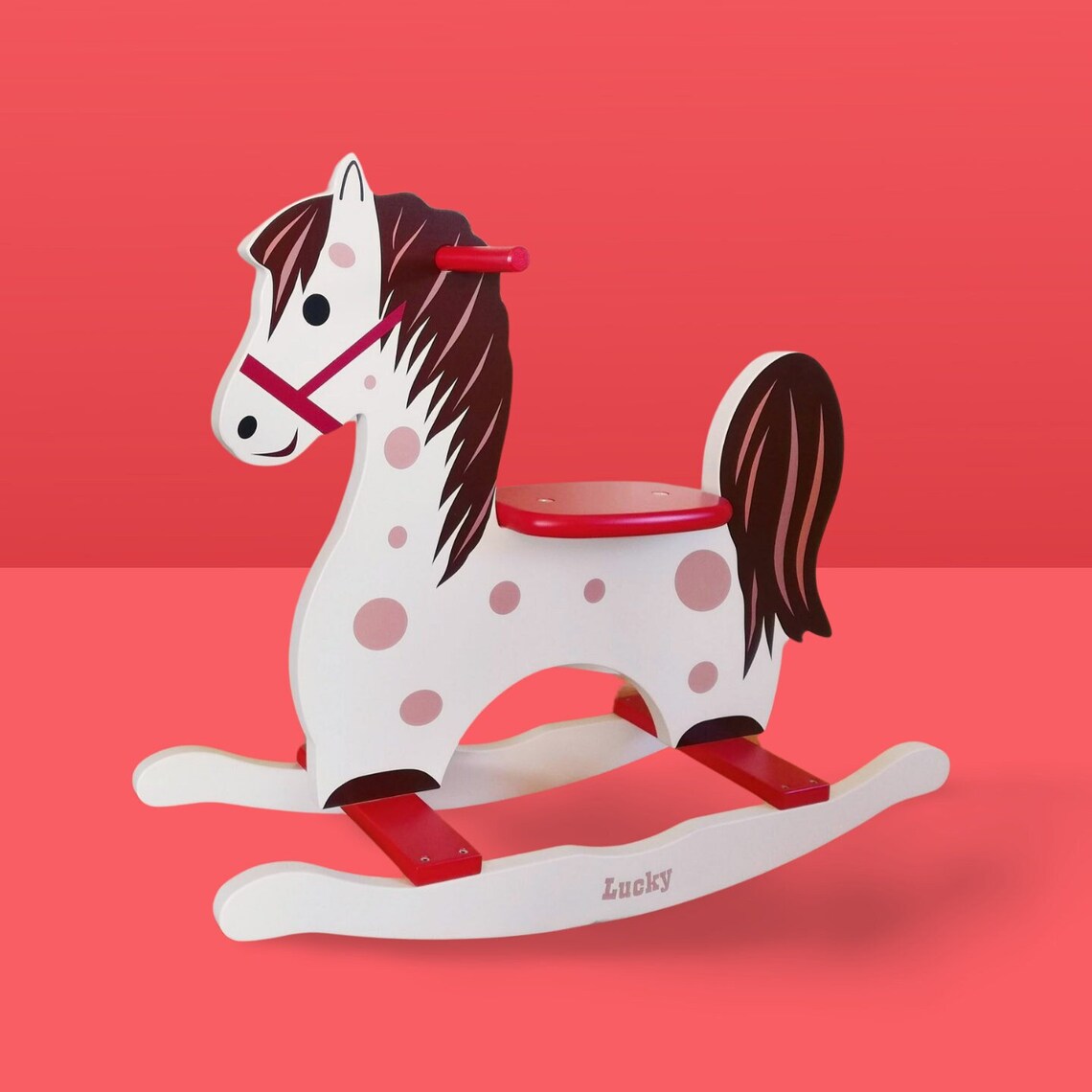 Rocking Horse for Baby, Wooden Rocking Horse for Toddlers, Gift Idea ...