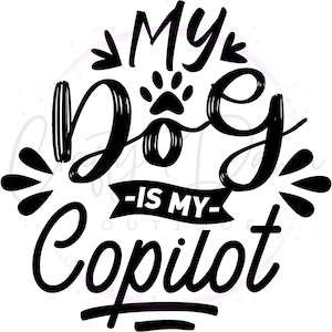 My Dog is My Copilot Decal | Dog Car Decal | Dog Sticker | Pet | Vinyl ...