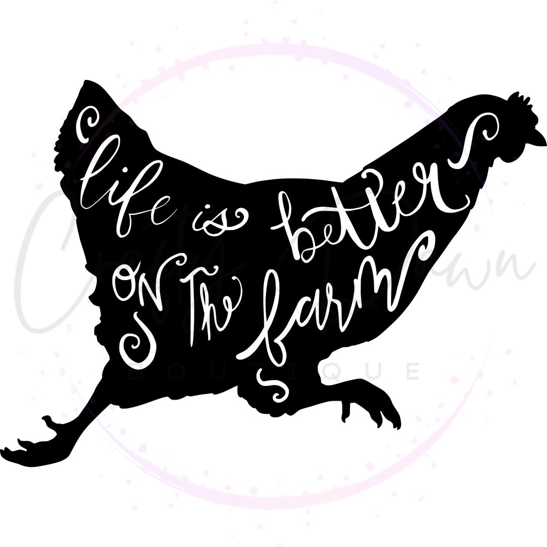 Life is Better Chicken Decal | Chicken Decal | Farmhouse Decal ...