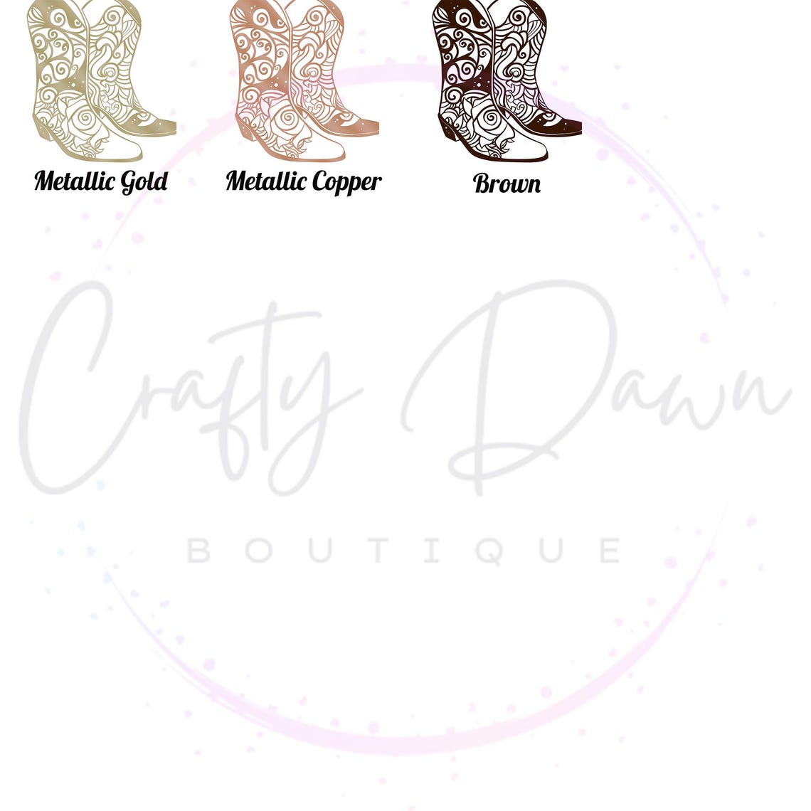 Cowboy Boots Mandala Decal | Boot Decal | Mandala Decal | Wall Decal ...