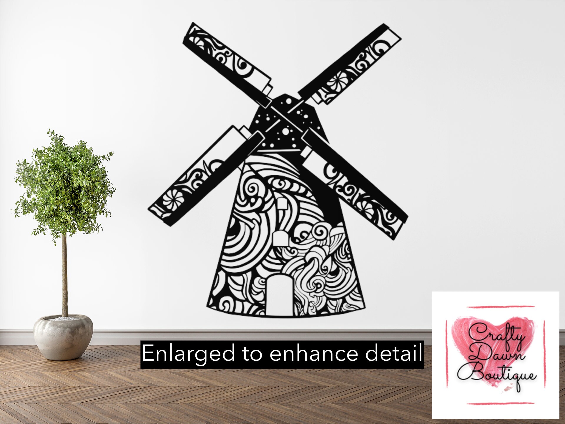 Windmill Mandala Decal Farmhouse Windmill Mandala Decal Windmill Gift ...