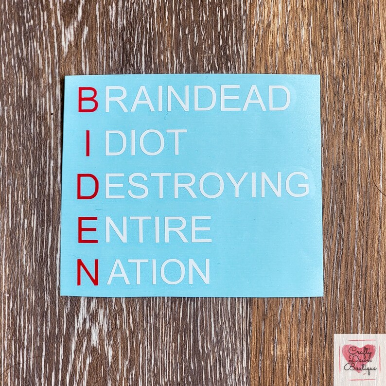 Biden Decal | Biden Bumper Sticker | Biden Vinyl Decal | FJB | Let's Go ...