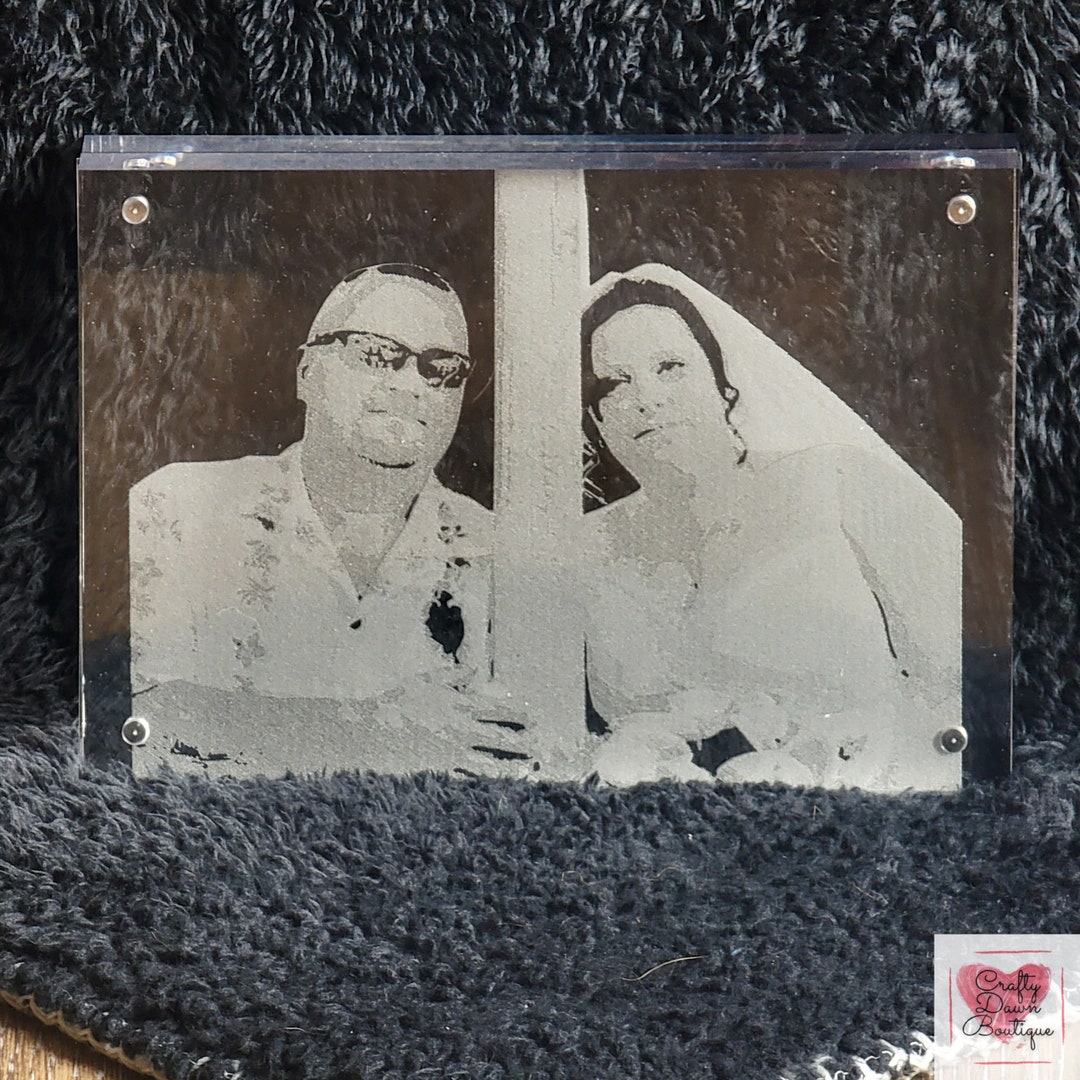 Custom Engraved Photo | Acrylic Photo Frame | Personalized Photo ...