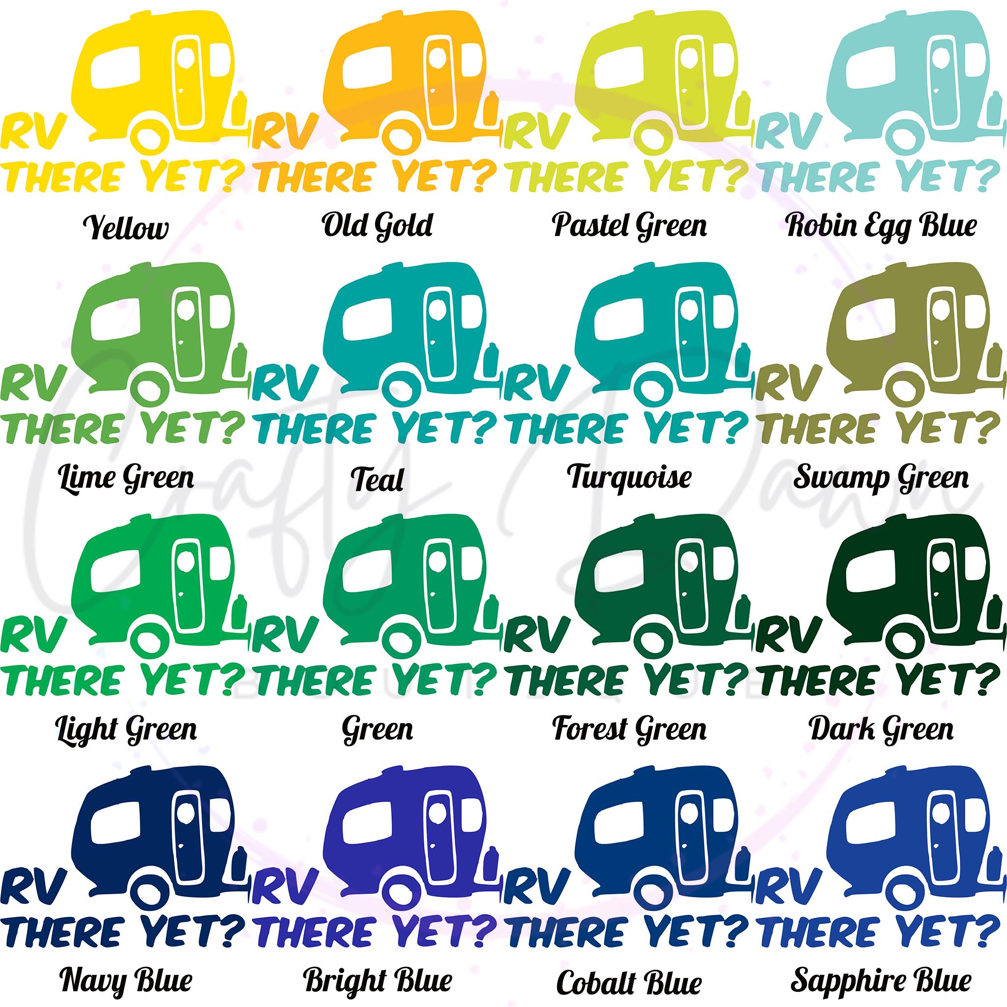 RV There Yet? Decal | Camping Decal | Travel Sticker | Camper ...