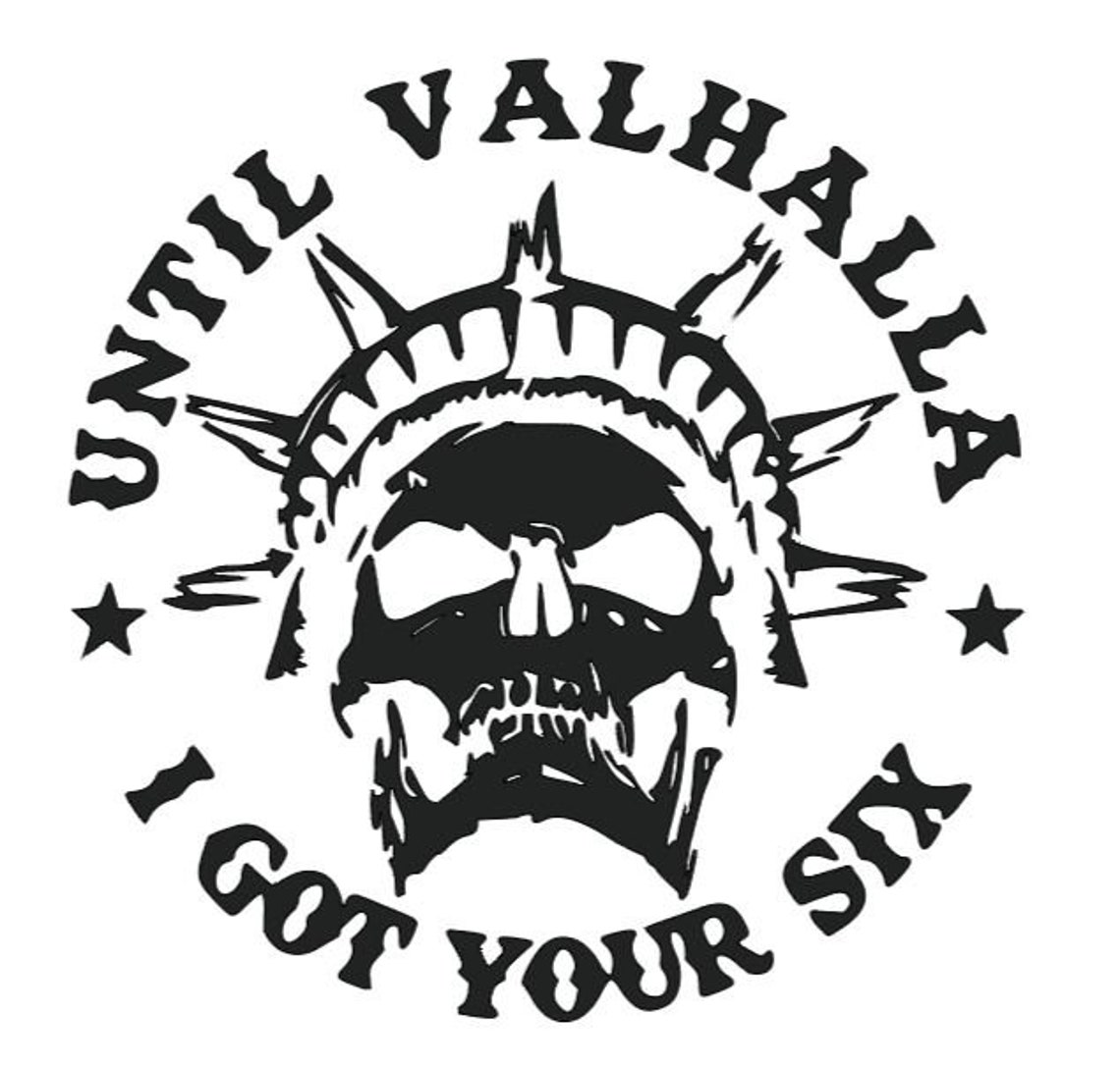 Until Valhalla Flag Until Valhalla Decal Military Decal Police Decal ...