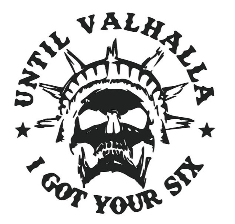 Until Valhalla Flag Until Valhalla Decal Military Decal Police Decal ...
