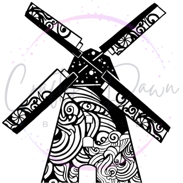 Windmill Decal - Etsy