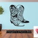 Cowboy Boots Mandala Decal Boot Decal Mandala Decal Wall Decal Western ...