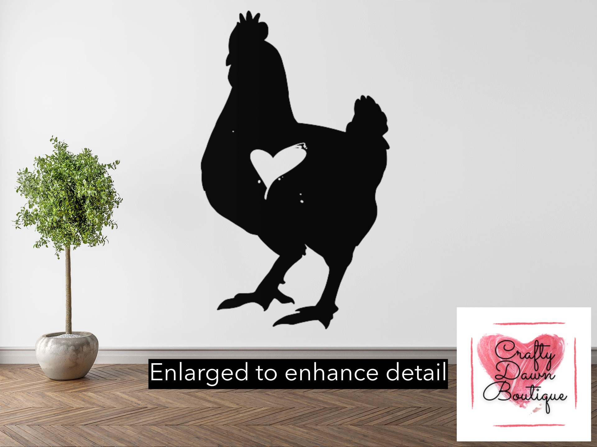 Chicken Heart Decal | Farmhouse Decal | Farmhouse Decor | Chicken ...