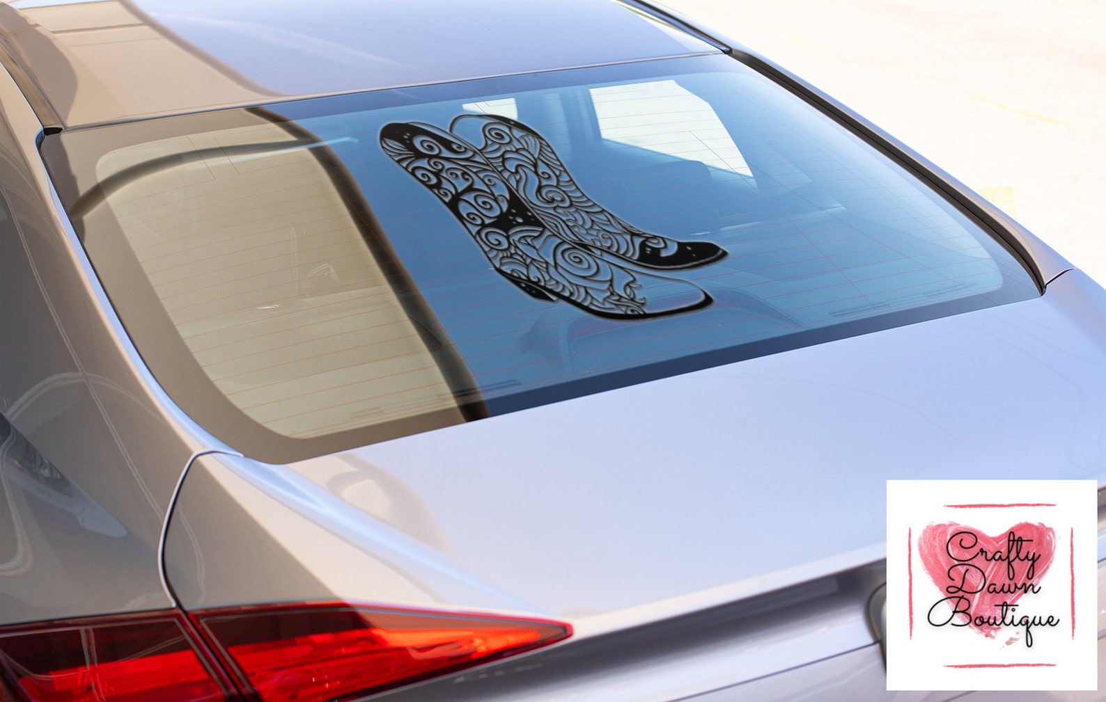 Cowboy Boots Mandala Decal | Boot Decal | Mandala Decal | Wall Decal ...