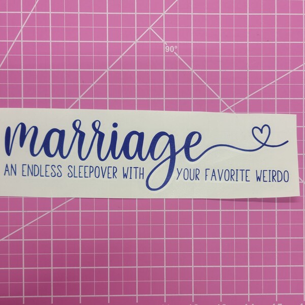 Marriage Decals - Etsy