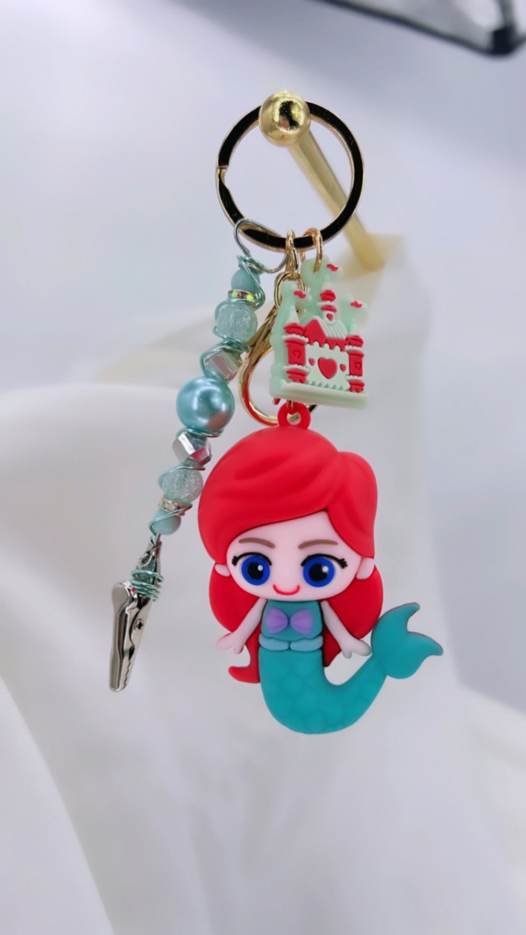 Ariel (the Little Mermaid) Keychain + Multi Purpose Clip Wand - Etsy