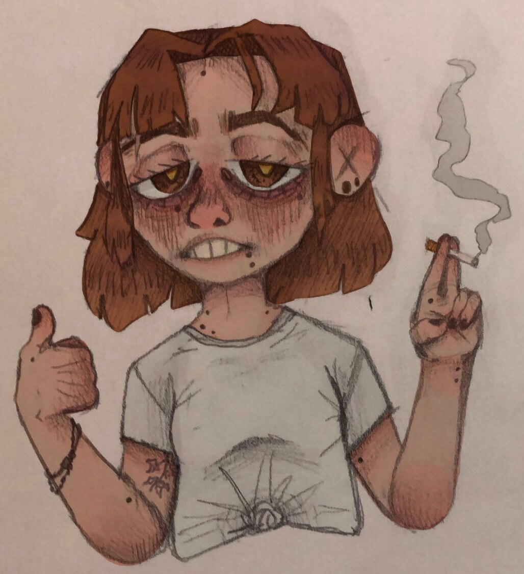 Traditional Sketch + Digital Coloring Bust Piece - Etsy