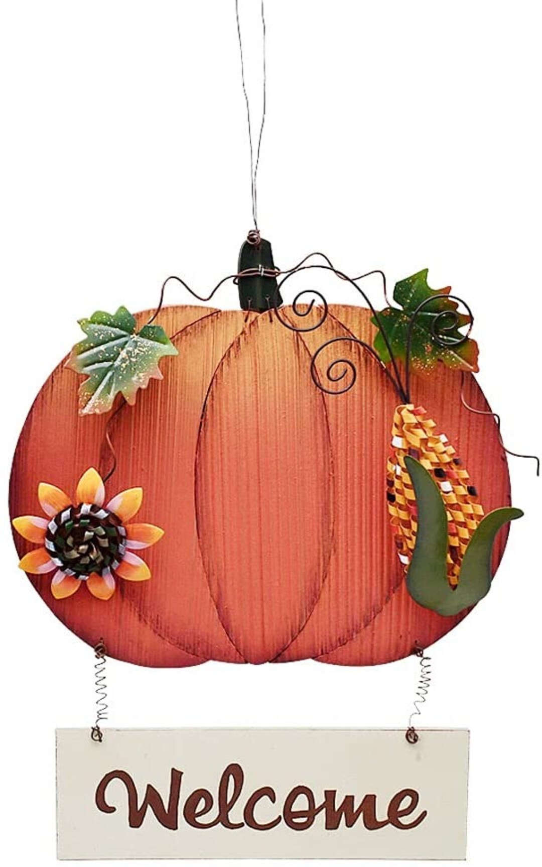 Wood Pumpkin Welcome Sign Fall Decorative Hanging Signs Autumn - Etsy