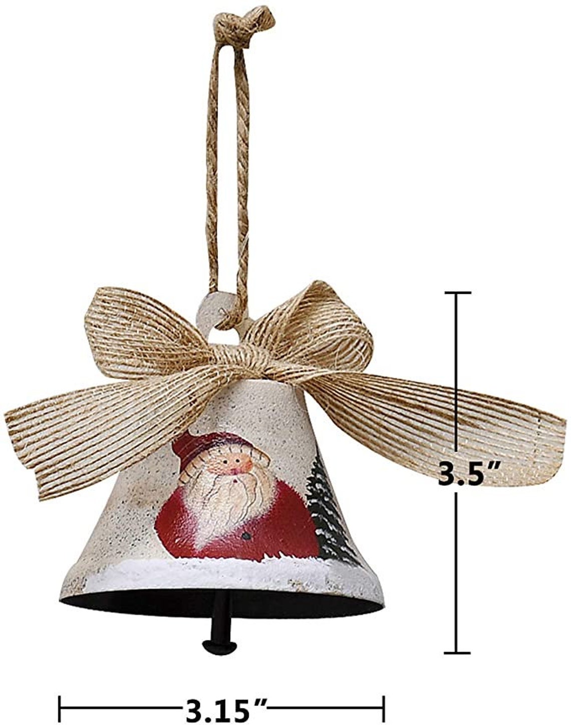 Christmas Tree Ornaments Jingle Bell Decorations With Hand - Etsy