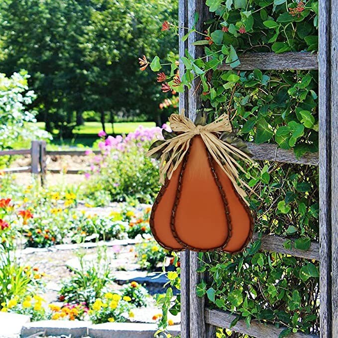 Wood Pumpkin Fall Decor Rustic Hanging Pumpkin Sign for - Etsy