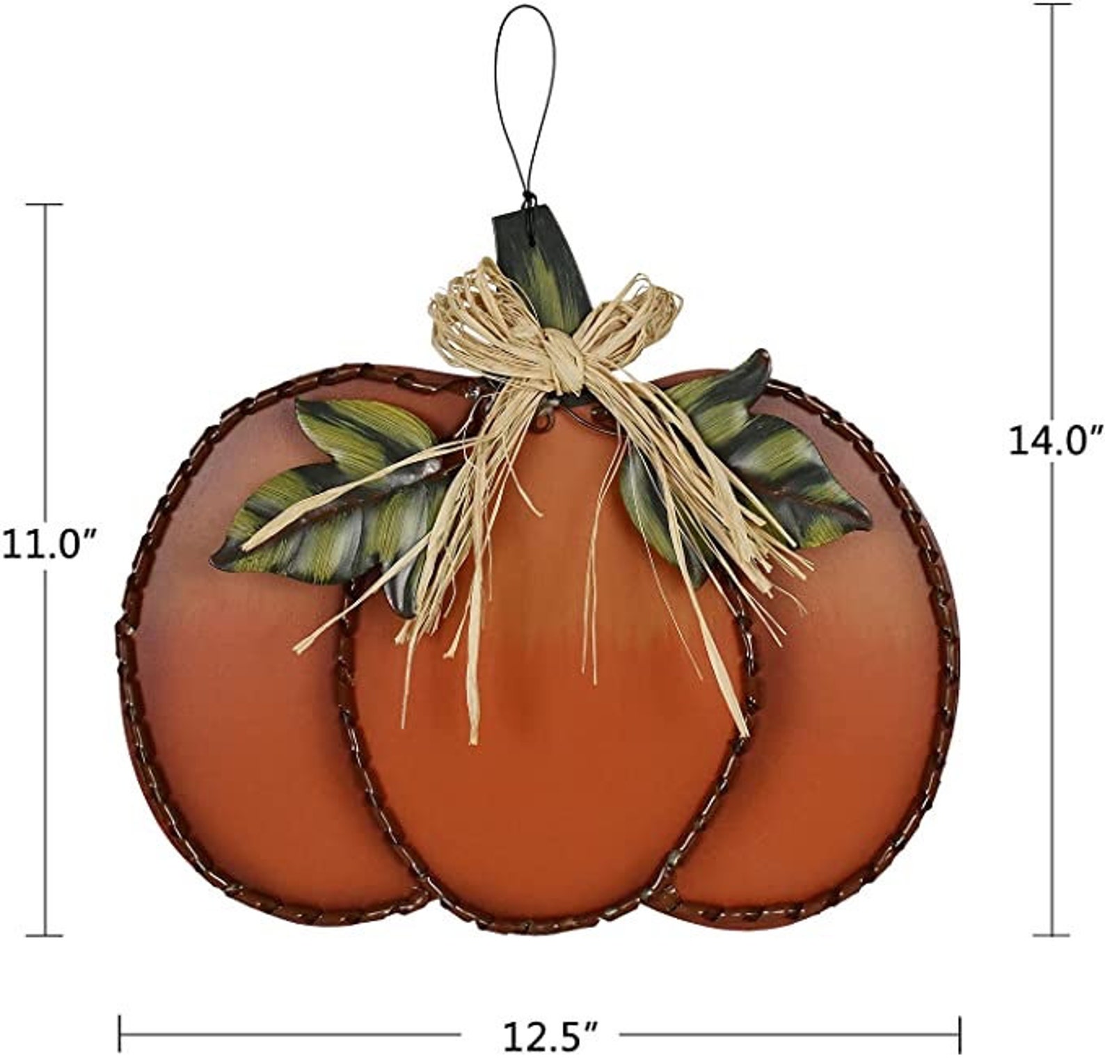 Wood Pumpkin Fall Decor Rustic Hanging Pumpkin Sign For Etsy