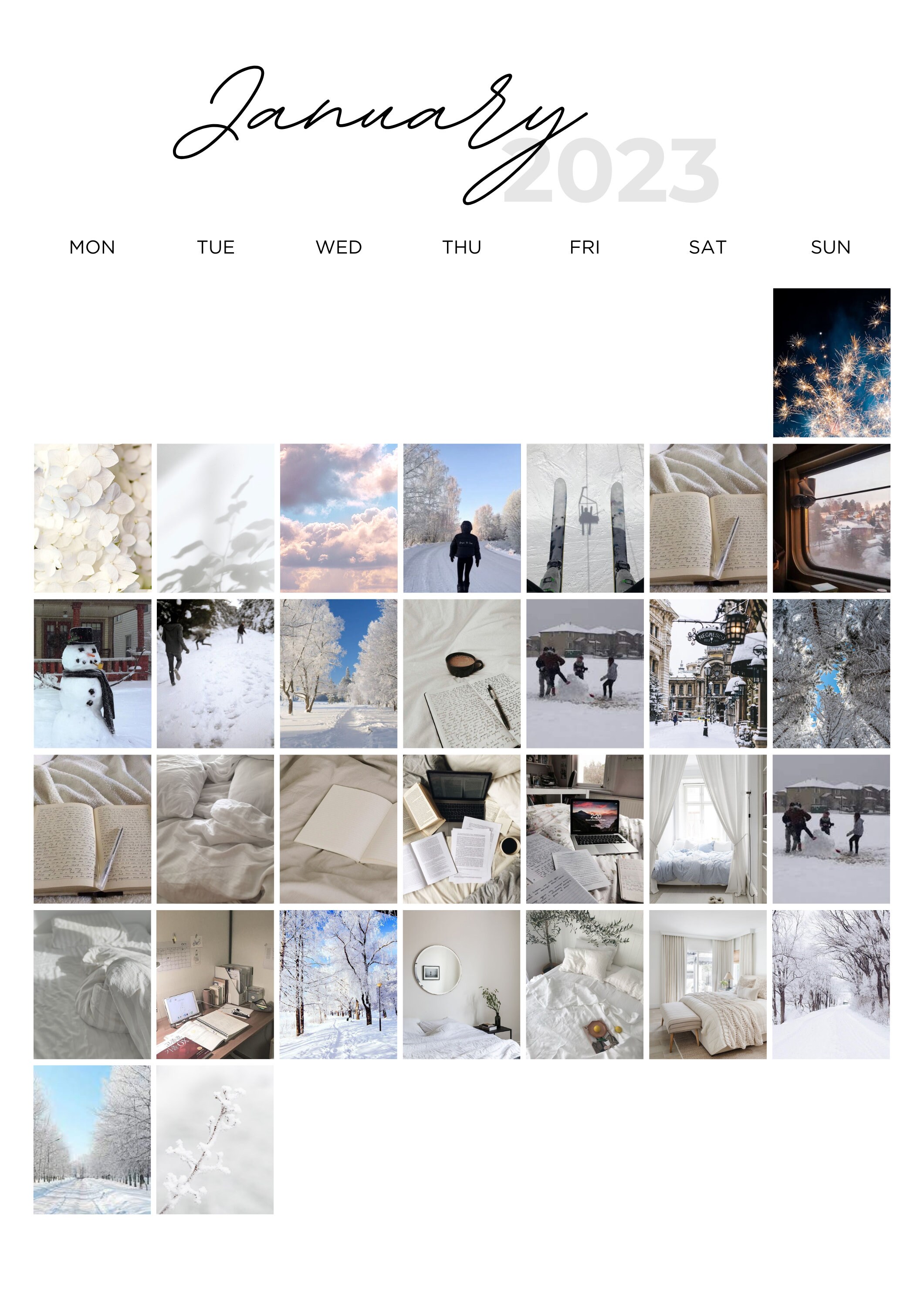 2023 & 2024 Personalised Photo Calendar, Gift Idea for Boyfriend or ...