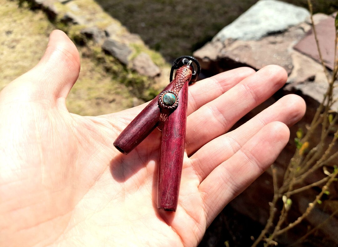 Rosewood Kuripe Necklace - Shipibo Kuripe - Kuripi - Hape Pipe Kuripe ...