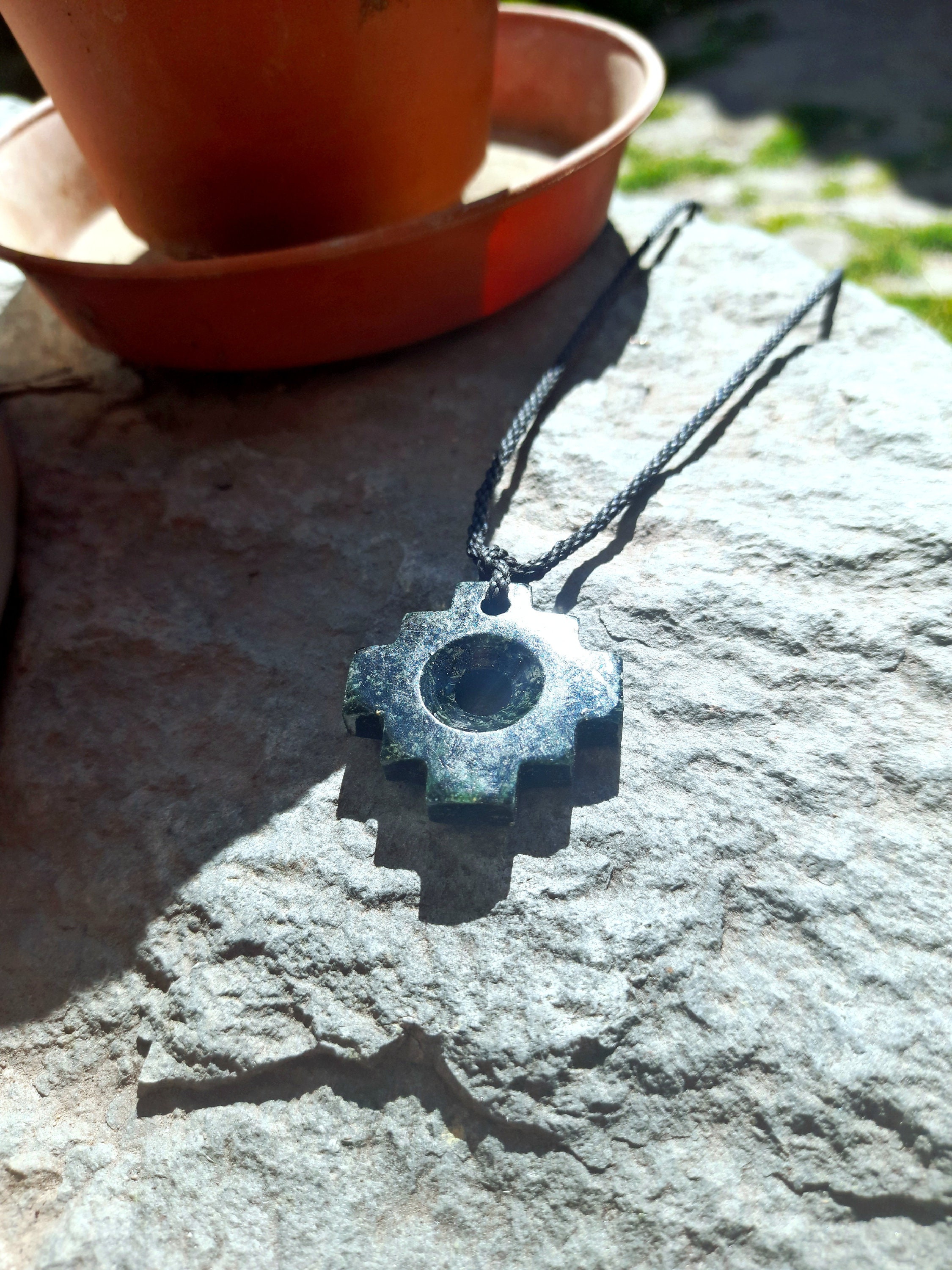 Collar Chakana / Colgante Piedra Machu Picchu Con Cruz Inca / Collar ...