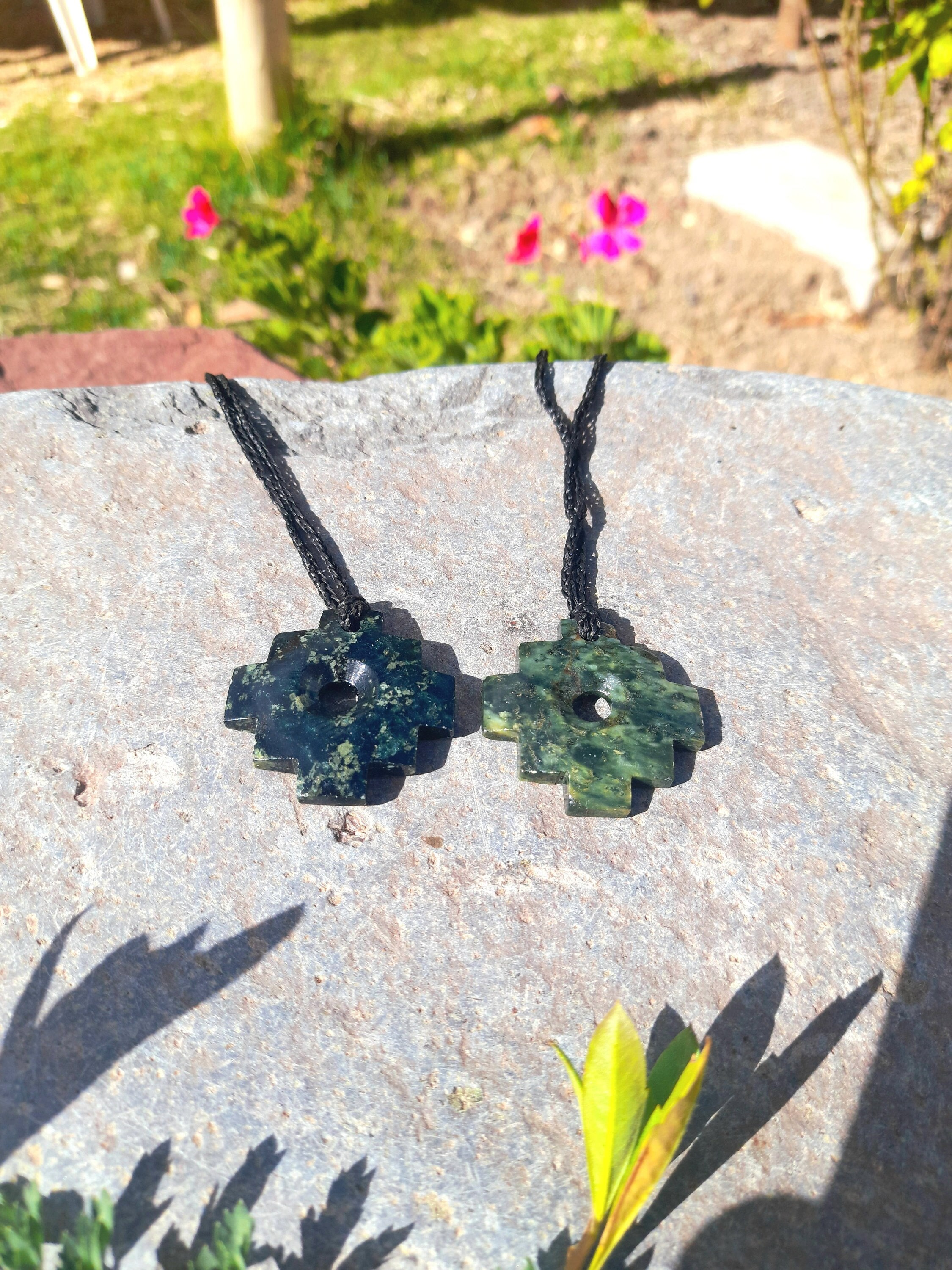 Collar Chakana / Colgante Piedra Machu Picchu Con Cruz Inca / Collar ...