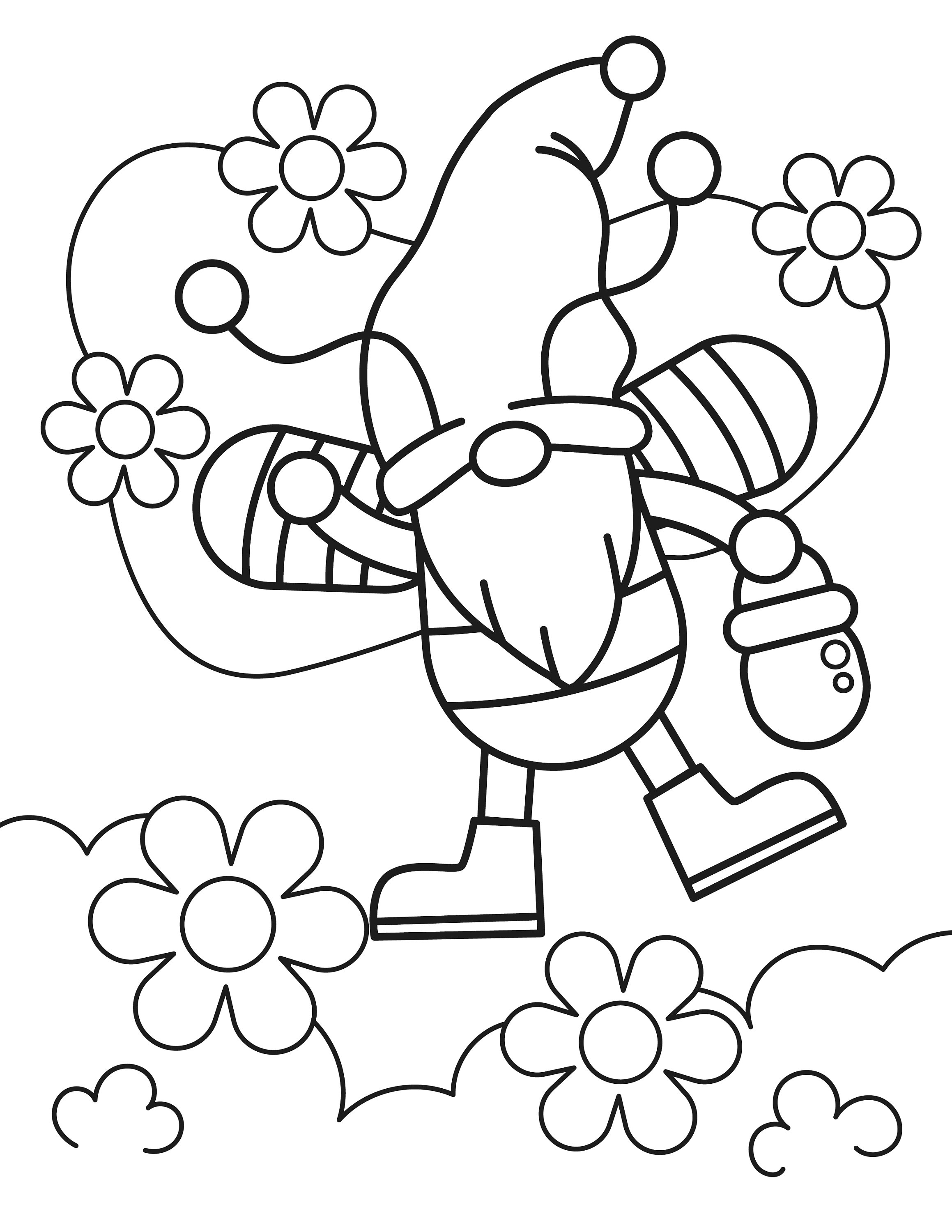 10 Printable Gnome Coloring Pages - Etsy