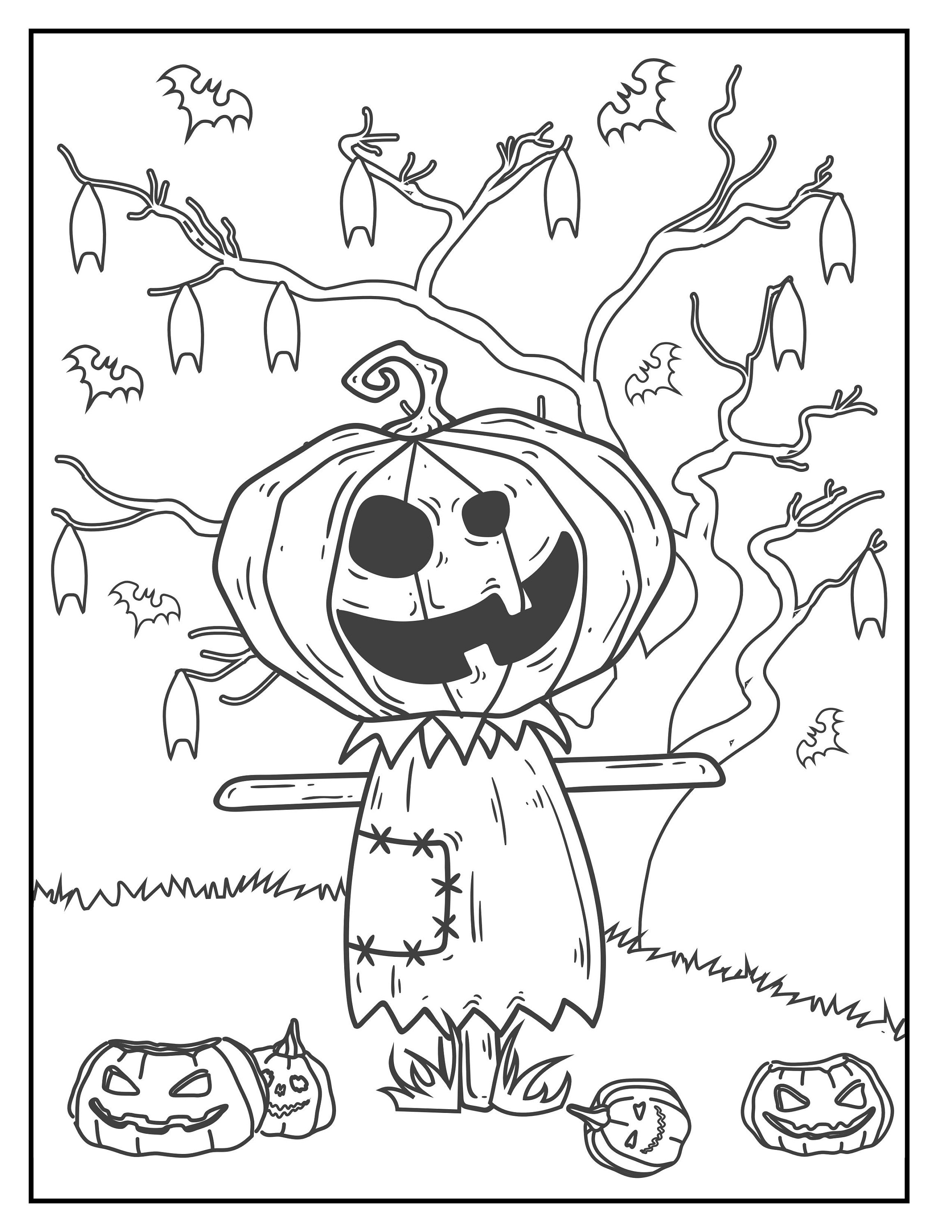40 Printable Halloween Coloring Pages - Etsy