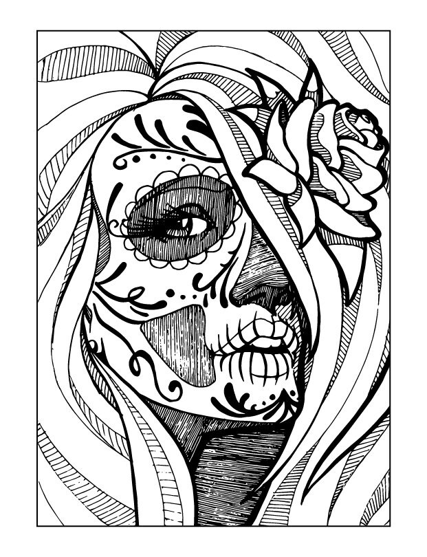 25 Adult Mandala Printable Halloween Coloring Pages - Etsy